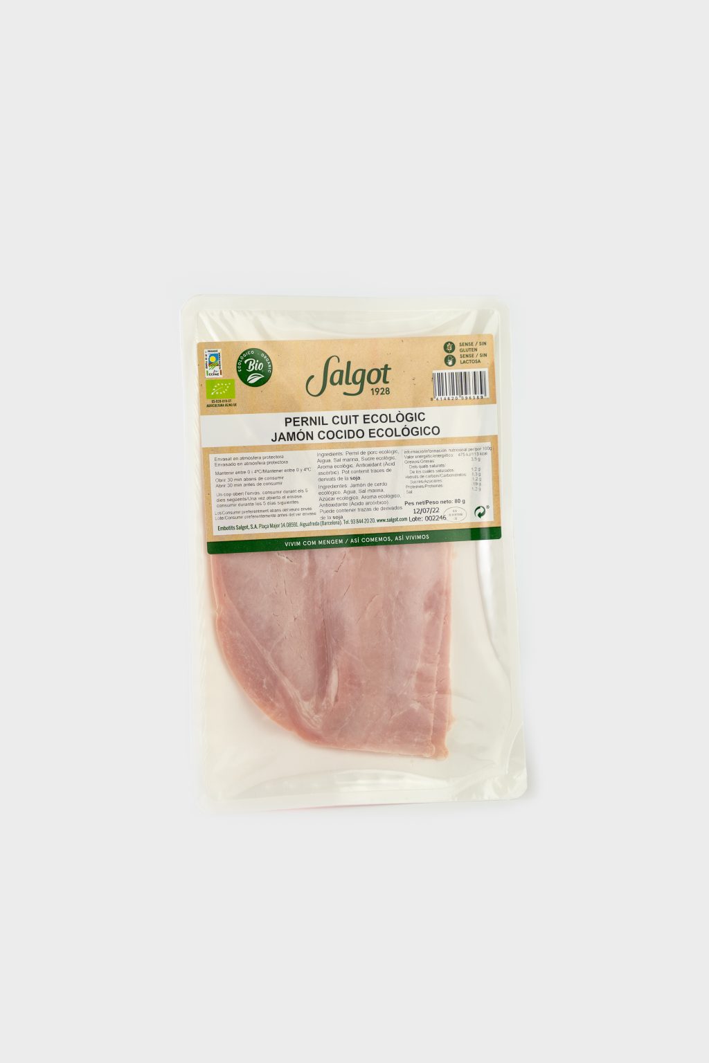 Jamón cocido ecológico – La venta de nicanor